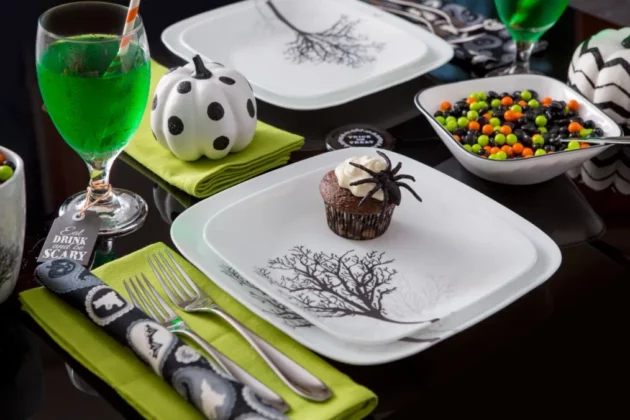 סט צלחות קורנינג 18 חלקים, Timber Shadows - מבית Corelle® Corning ...